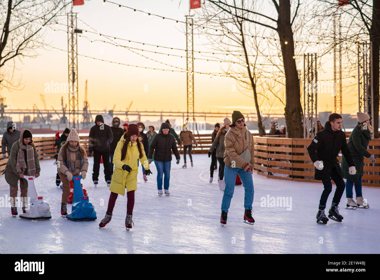Ice rink bridge hi-res stock photography and images - Alamy