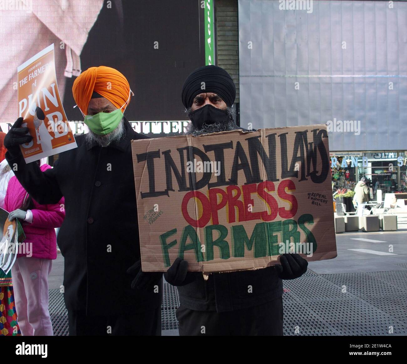 New York, New York, USA. 9th Jan, 2021. New York, Punjab Indian Farmer ...