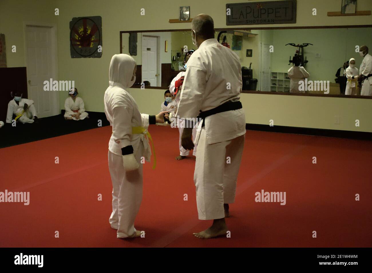 Pictures of my daughter's Karate Class for Editorial Uses.Hight quality ...