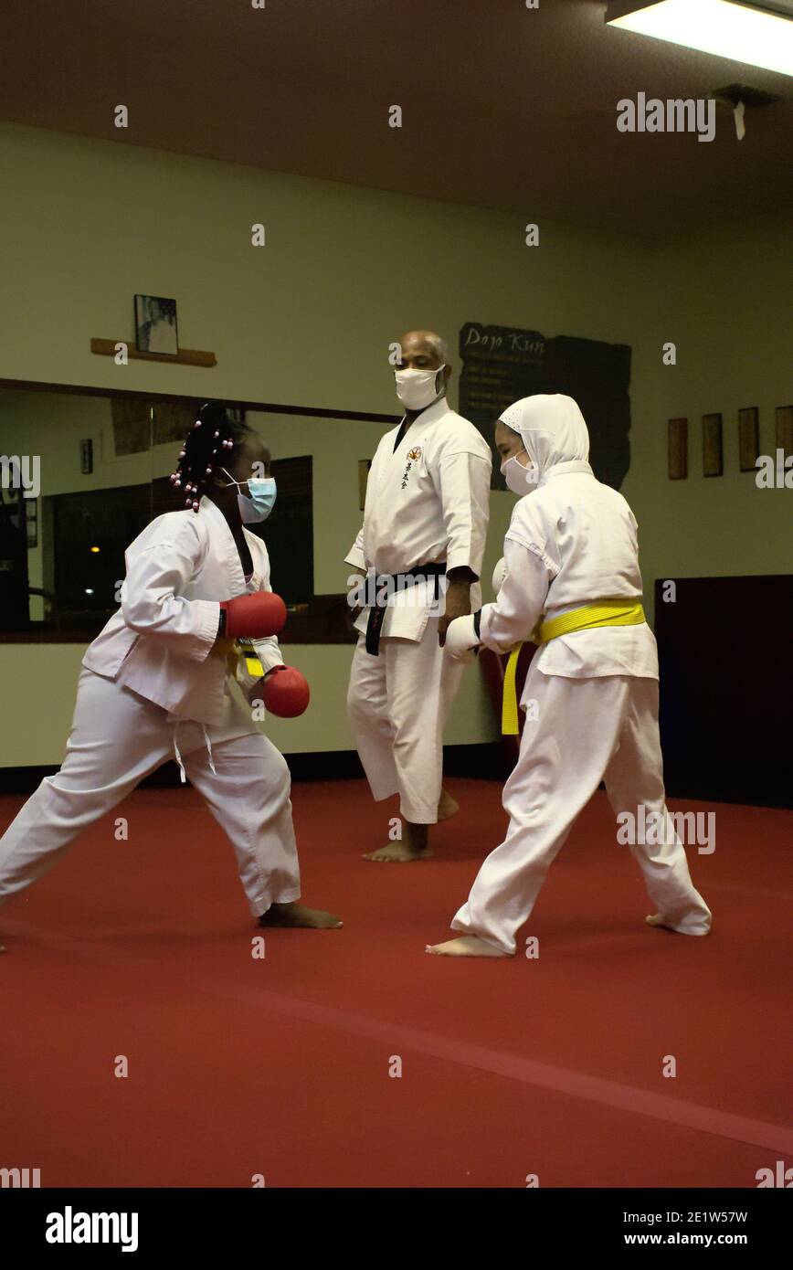 Pictures of my daughter's Karate Class for Editorial Uses.Hight quality ...