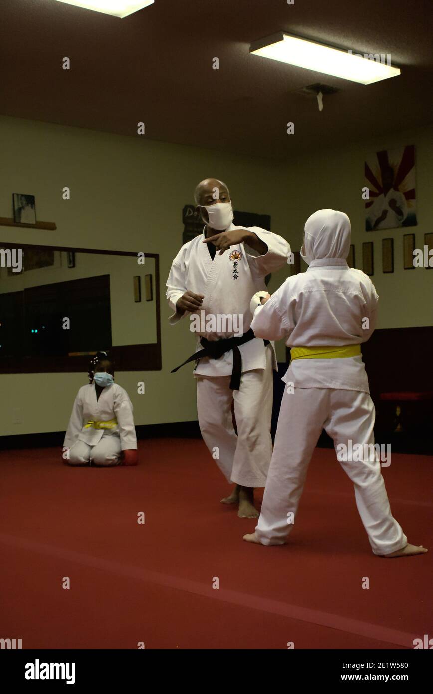 Pictures of my daughter's Karate Class for Editorial Uses.Hight quality ...