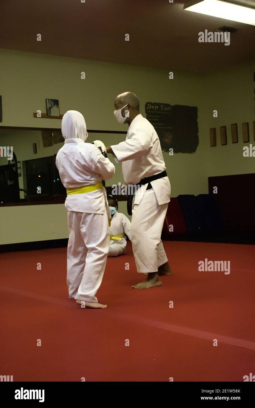 Pictures of my daughter's Karate Class for Editorial Uses.Hight quality ...