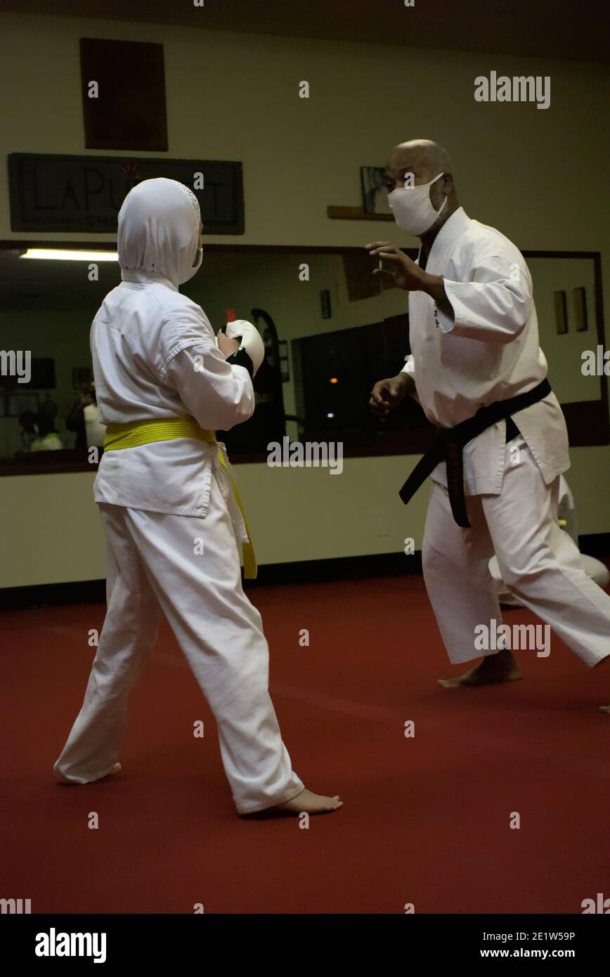 Pictures of my daughter's Karate Class for Editorial Uses.Hight quality ...
