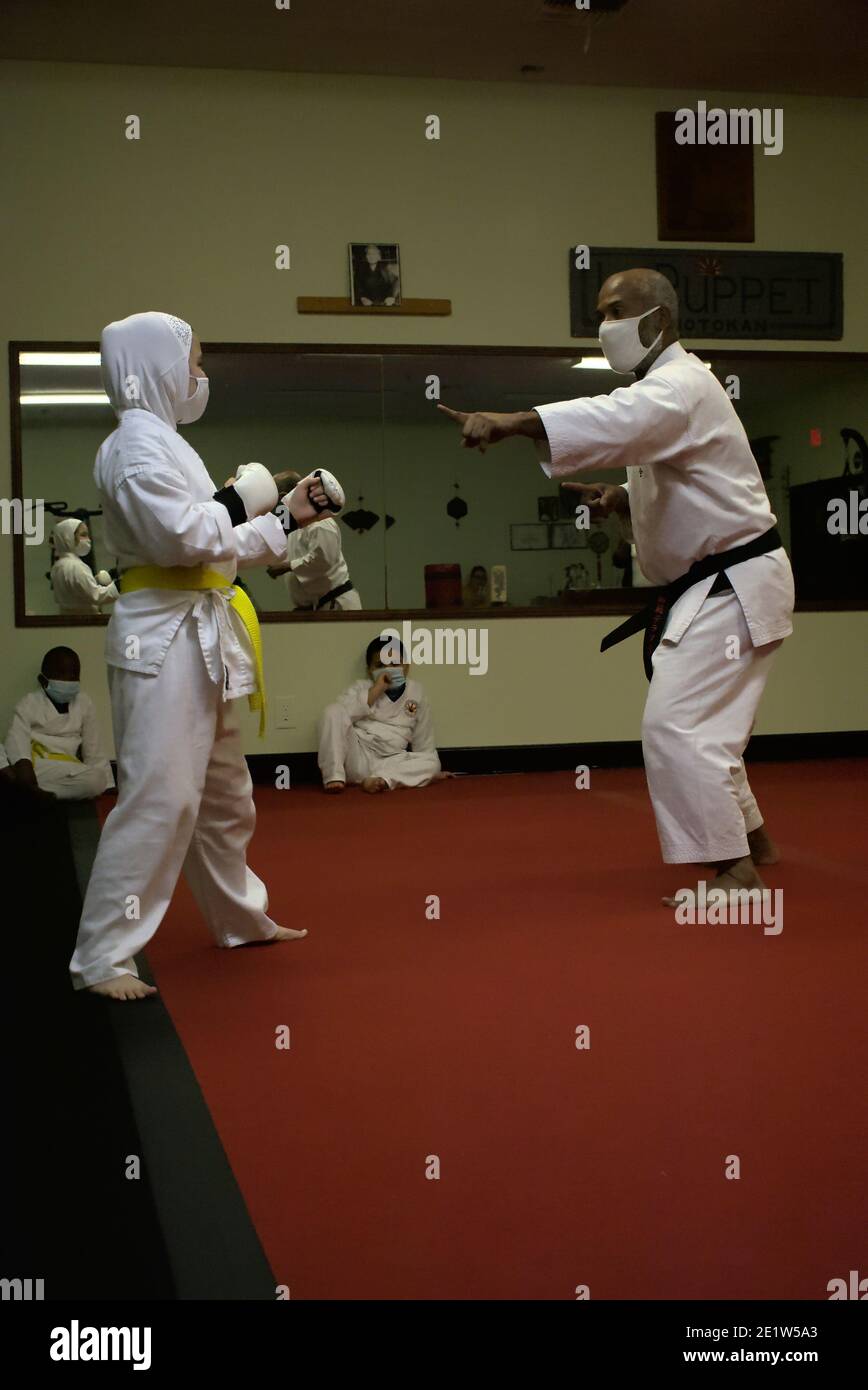 Pictures of my daughter's Karate Class for Editorial Uses.Hight quality ...