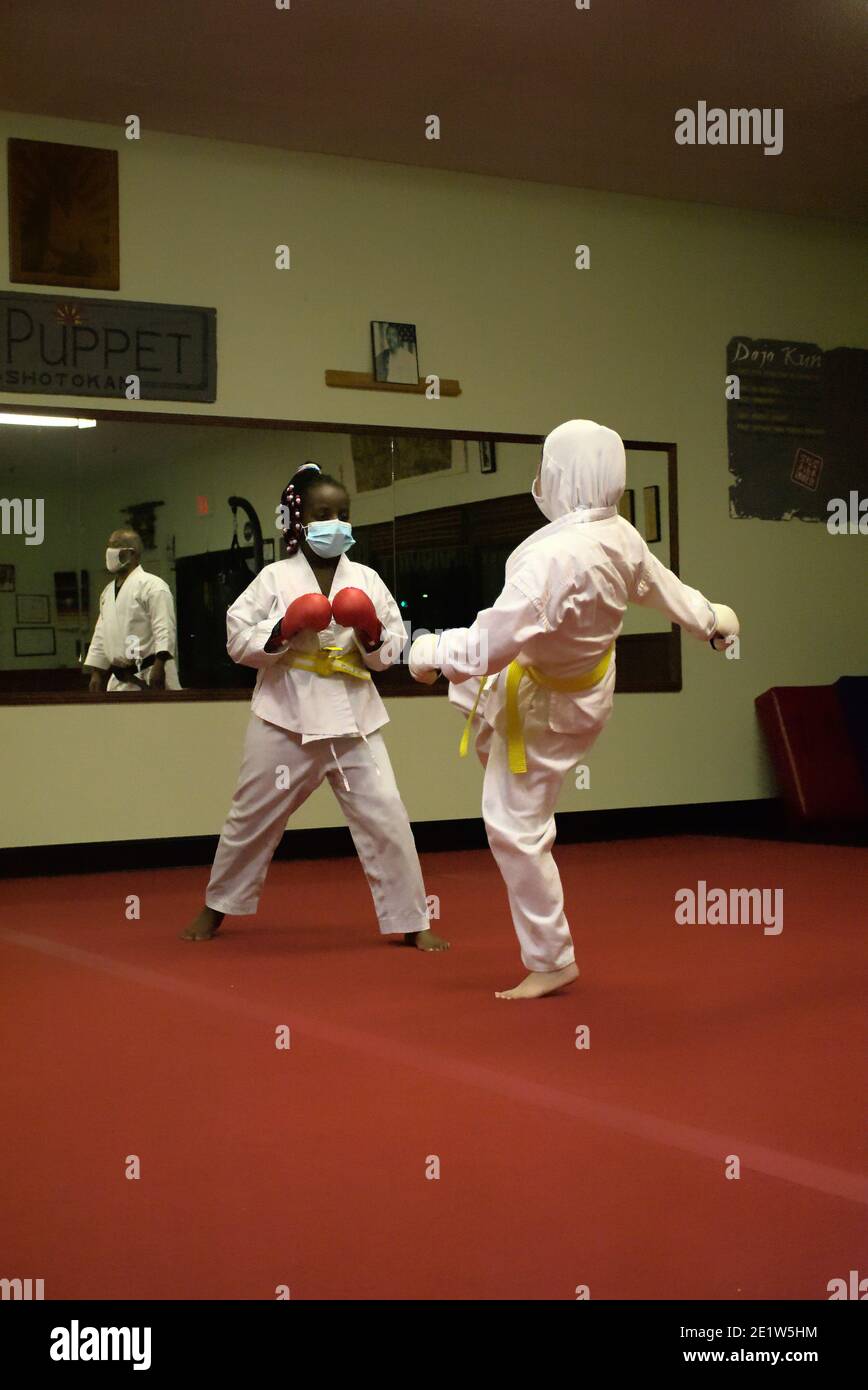 Pictures of my daughter's Karate Class for Editorial Uses.Hight quality ...