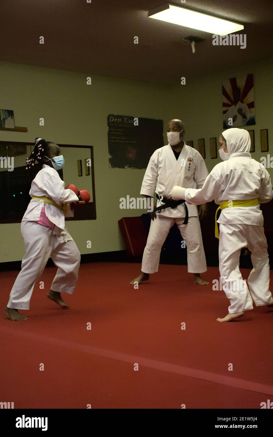 Pictures of my daughter's Karate Class for Editorial Uses.Hight quality ...