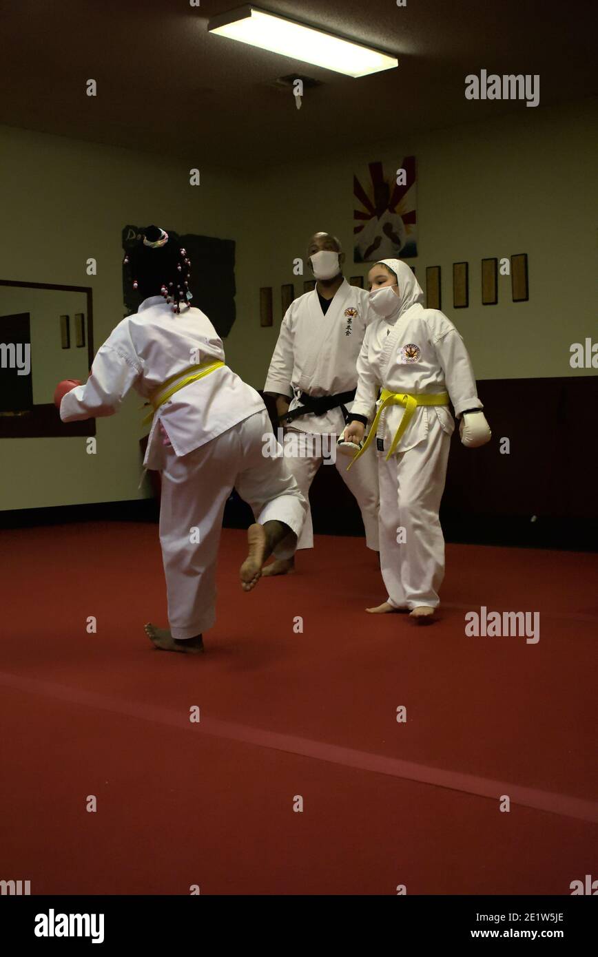 Pictures of my daughter's Karate Class for Editorial Uses.Hight quality ...