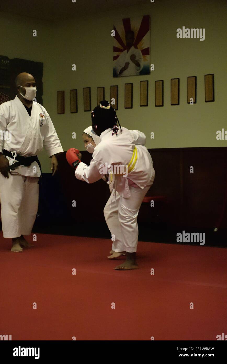 Pictures of my daughter's Karate Class for Editorial Uses.Hight quality ...