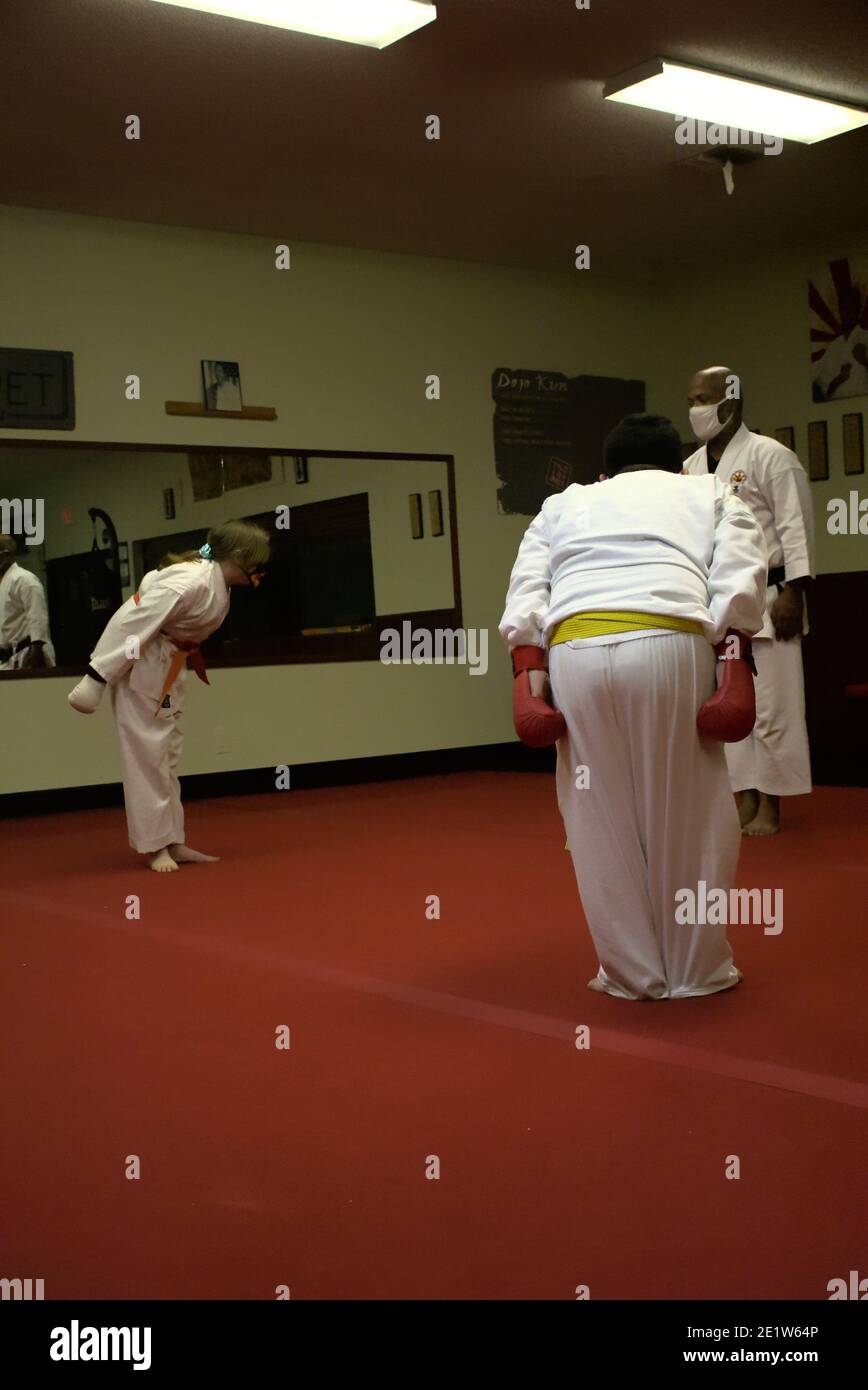 Pictures of my daughter's Karate Class for Editorial Uses.Hight quality ...