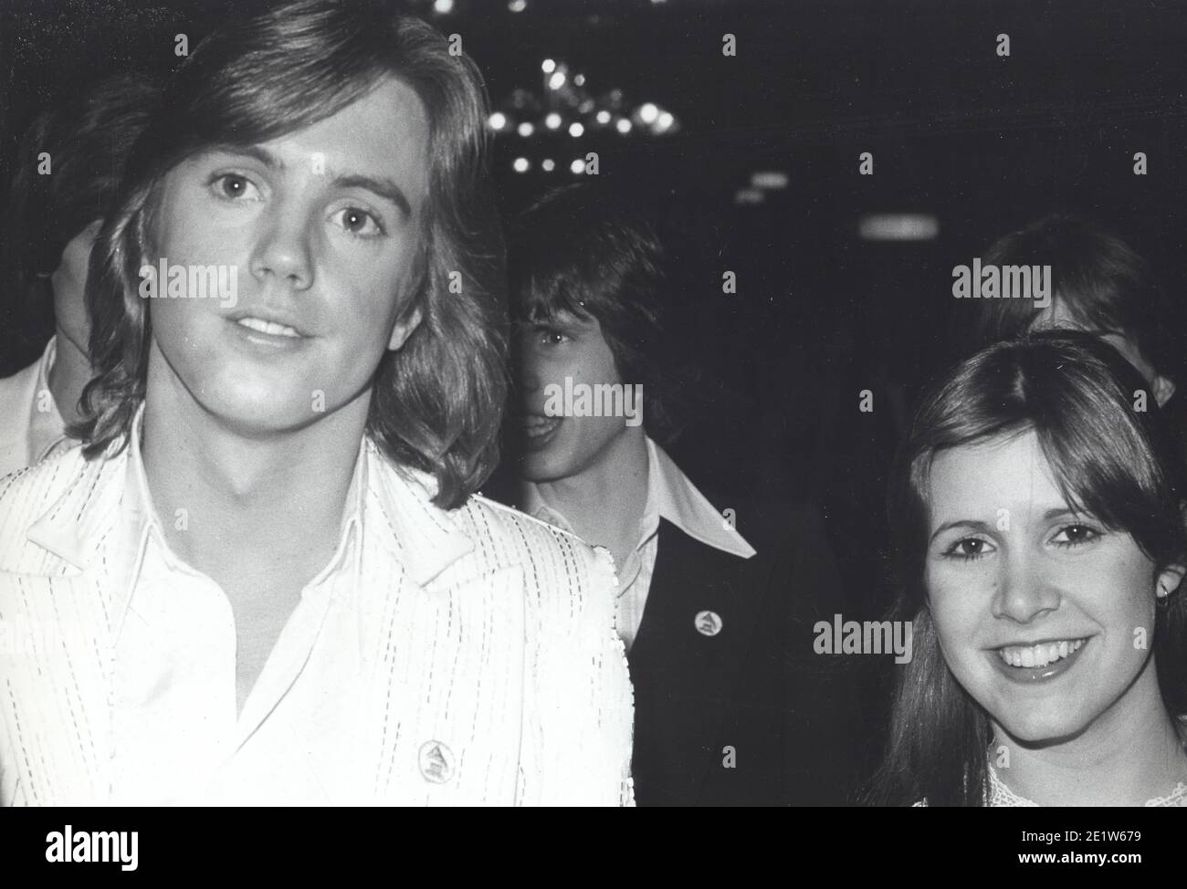 SHAUN CASSIDY with Carrie Fisher 1978 Credit: Ralph Dominguez ...