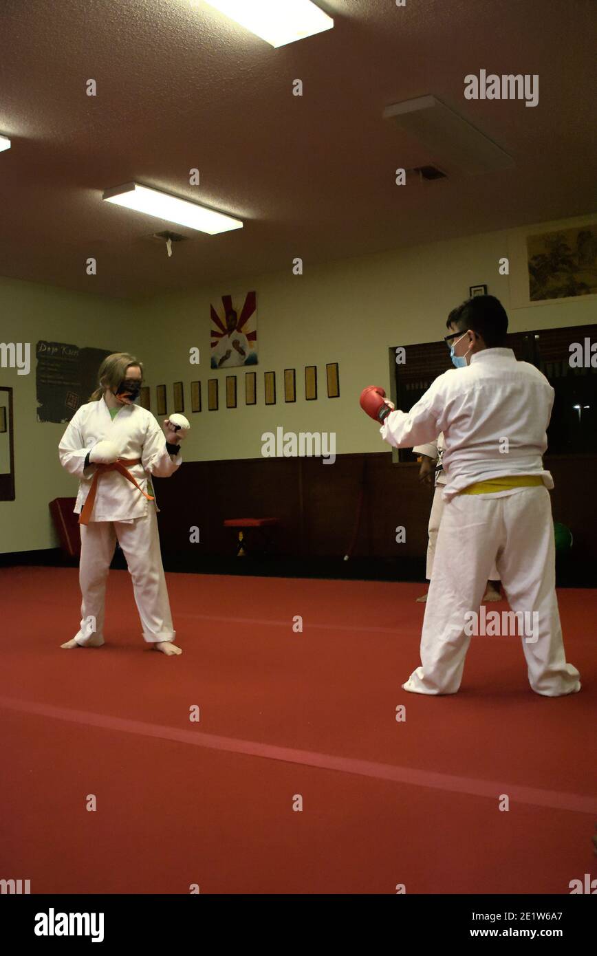 Pictures of my daughter's Karate Class for Editorial Uses.Hight quality ...