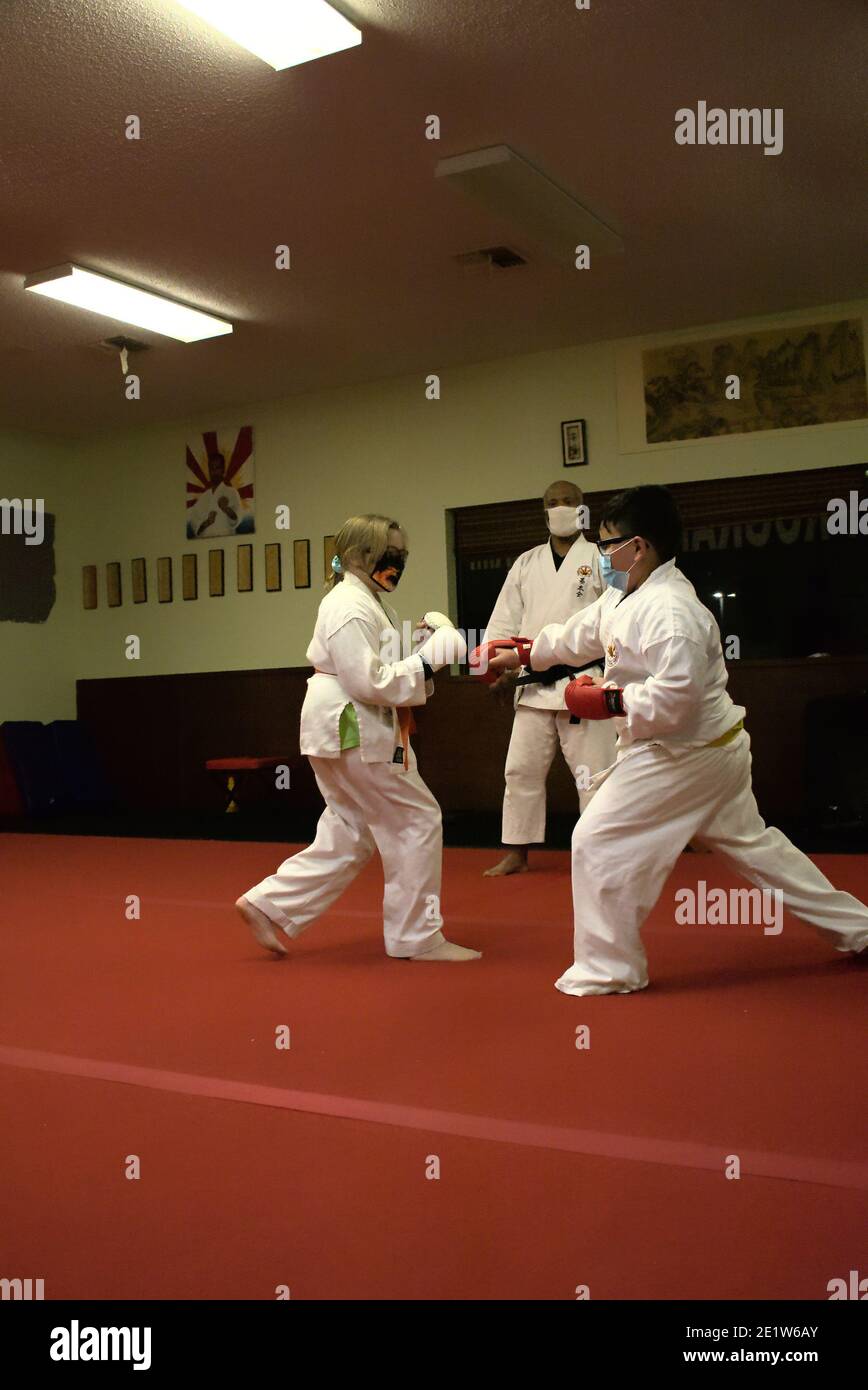 Pictures of my daughter's Karate Class for Editorial Uses.Hight quality ...
