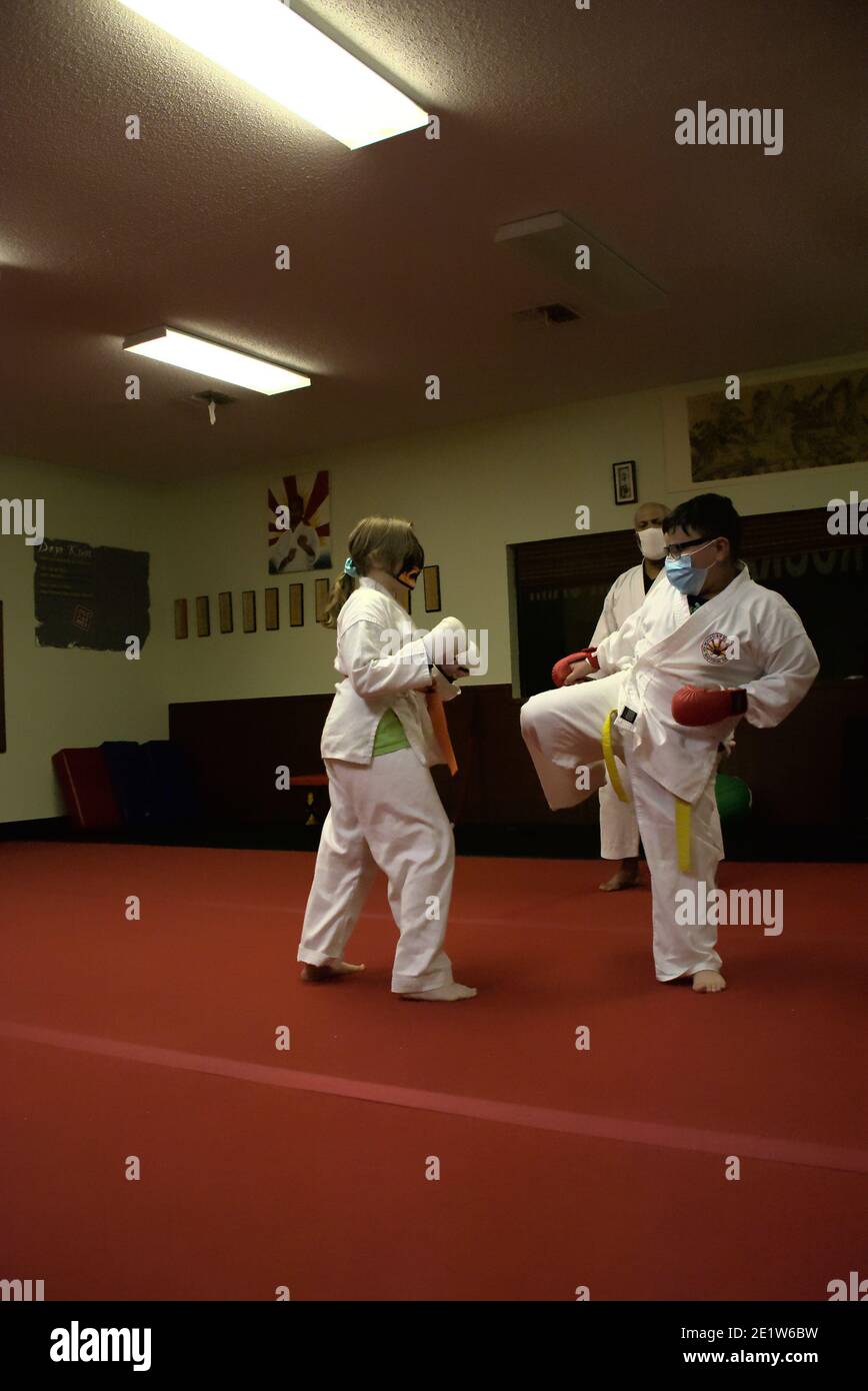 Pictures of my daughter's Karate Class for Editorial Uses.Hight quality ...
