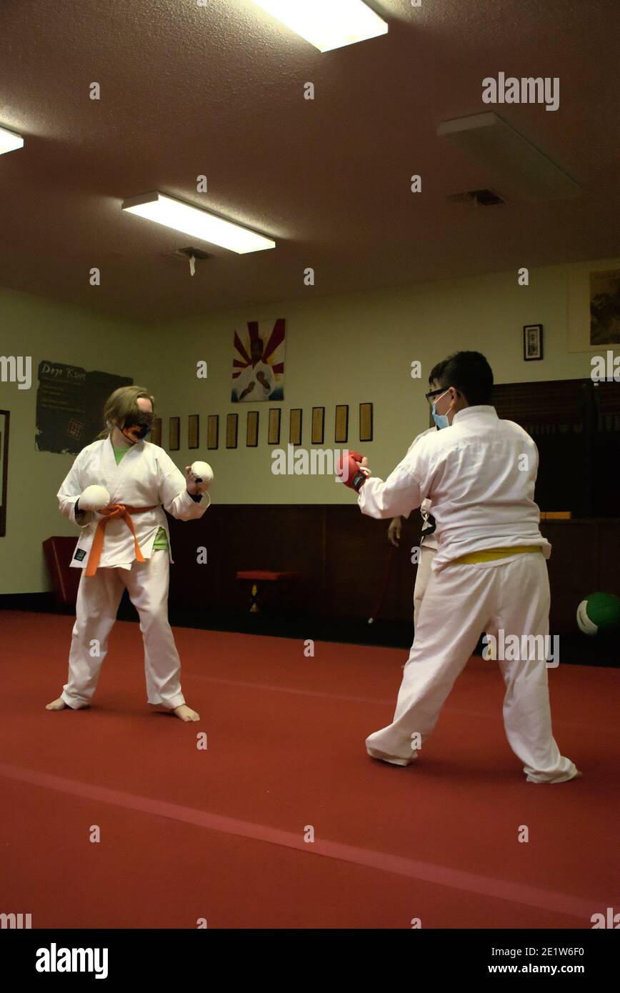 Pictures of my daughter's Karate Class for Editorial Uses.Hight quality ...