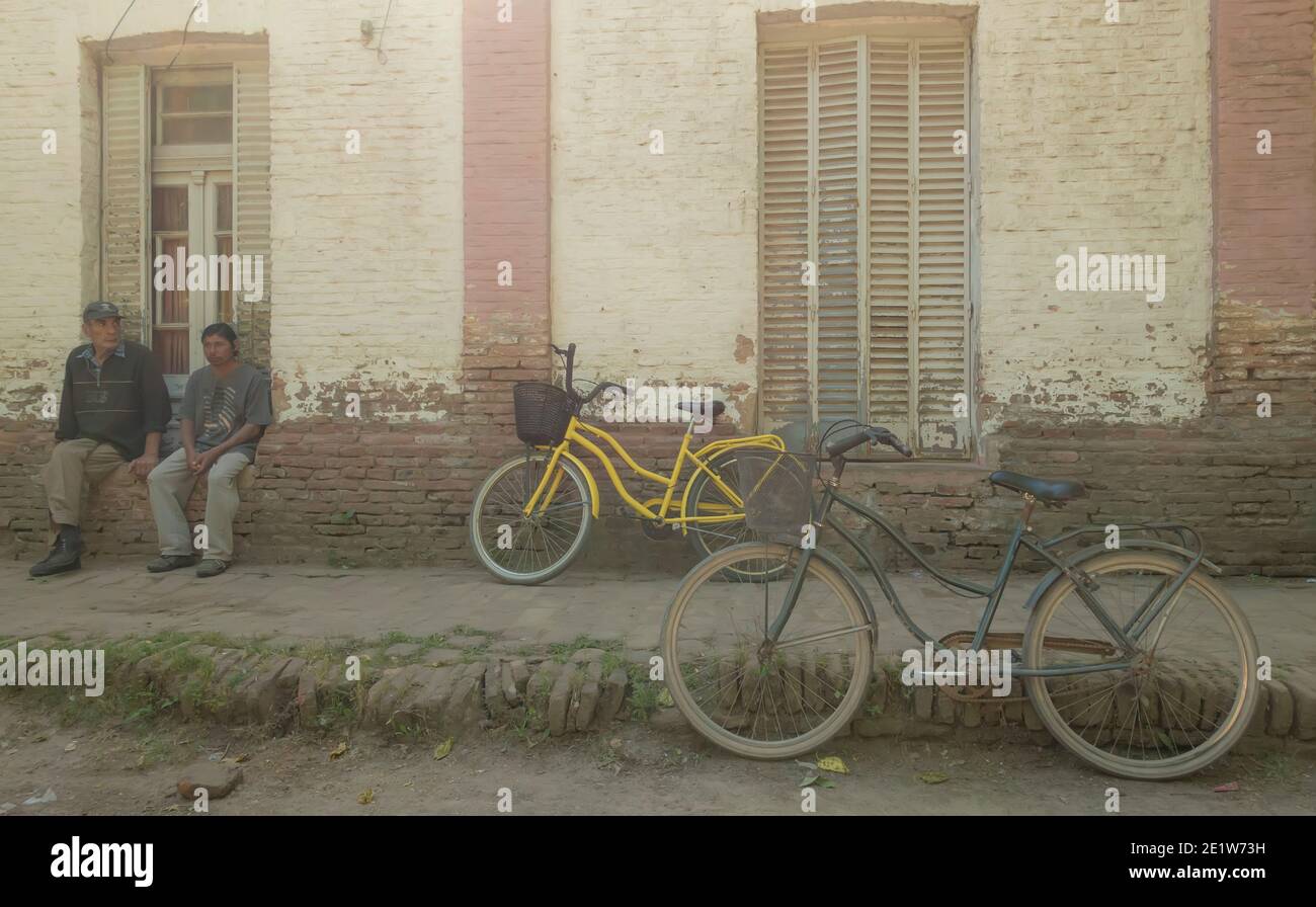 Rural street scene Argentina Stock Photo - Alamy