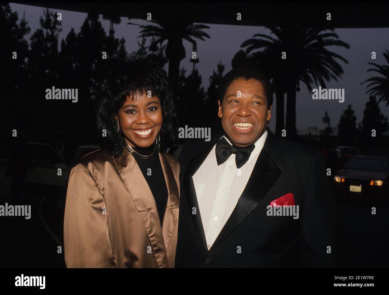 JOHNNY BROWN with daughter Sharon Brown 1989 Credit: Ralph Dominguez ...