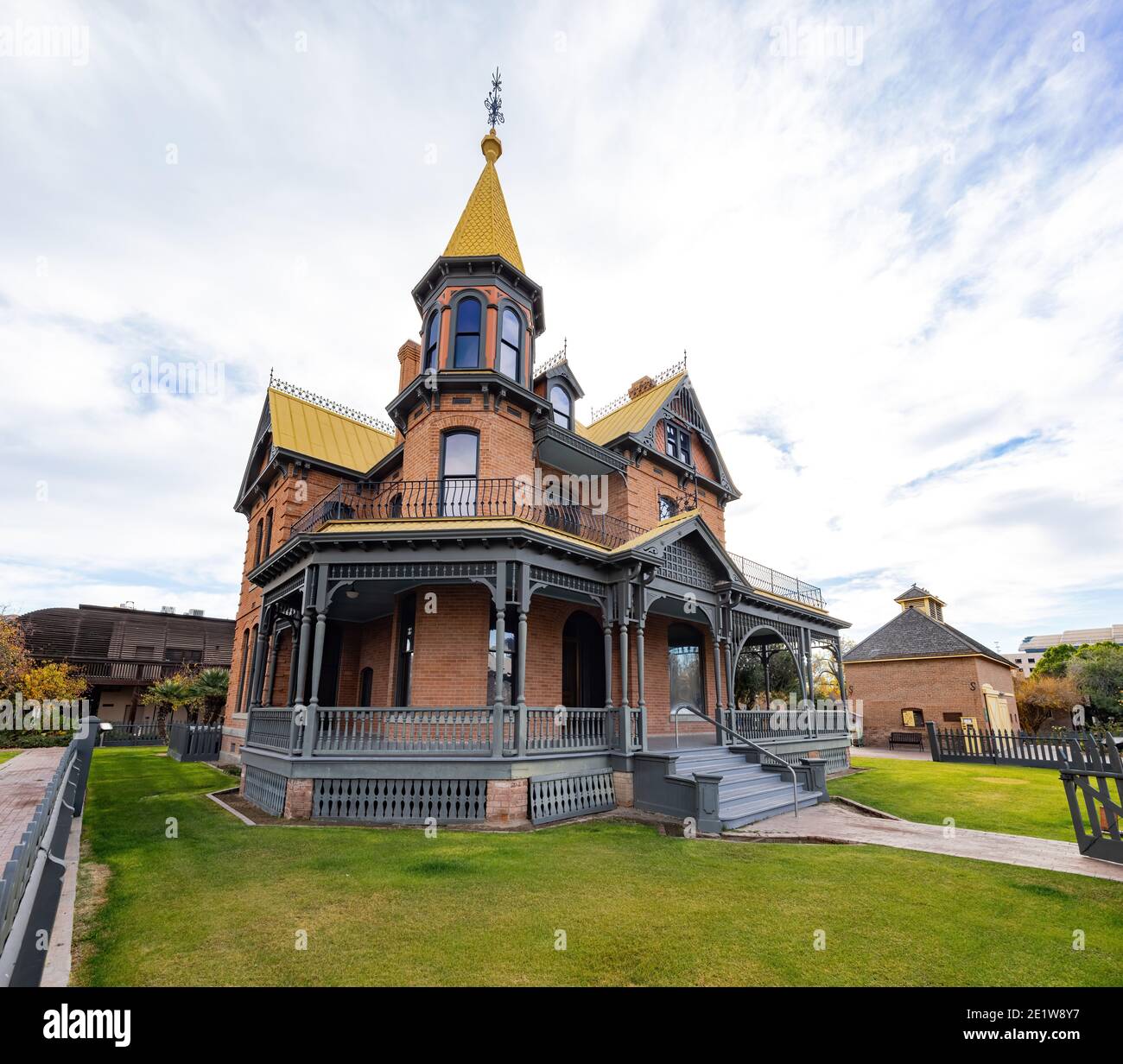 Exterior view of the Rosson House Museum at Phoenix, Arizona Stock ...