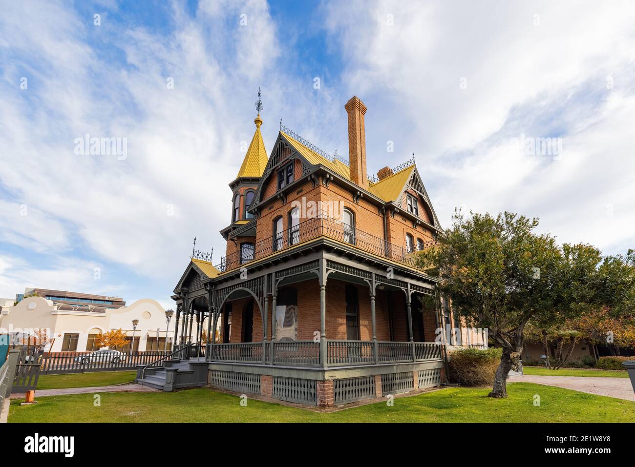 Exterior view of the Rosson House Museum at Phoenix, Arizona Stock ...