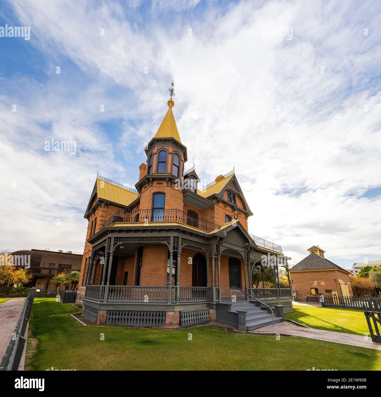 Exterior view of the Rosson House Museum at Phoenix, Arizona Stock ...