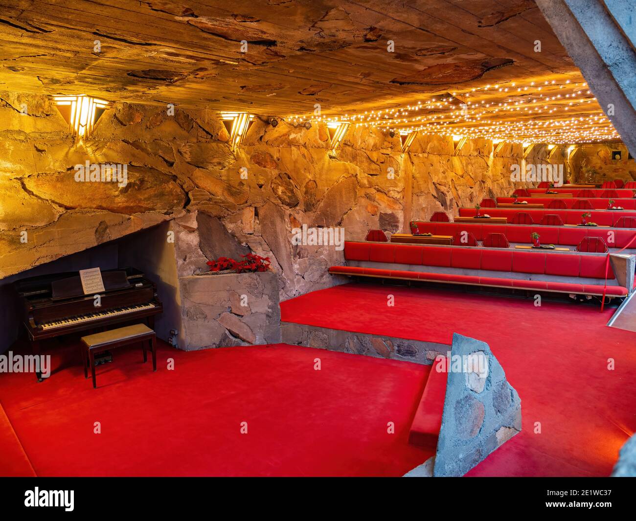 Phoneix, JAN 2, 2021 - Interior view of the famous Taliesin West World ...