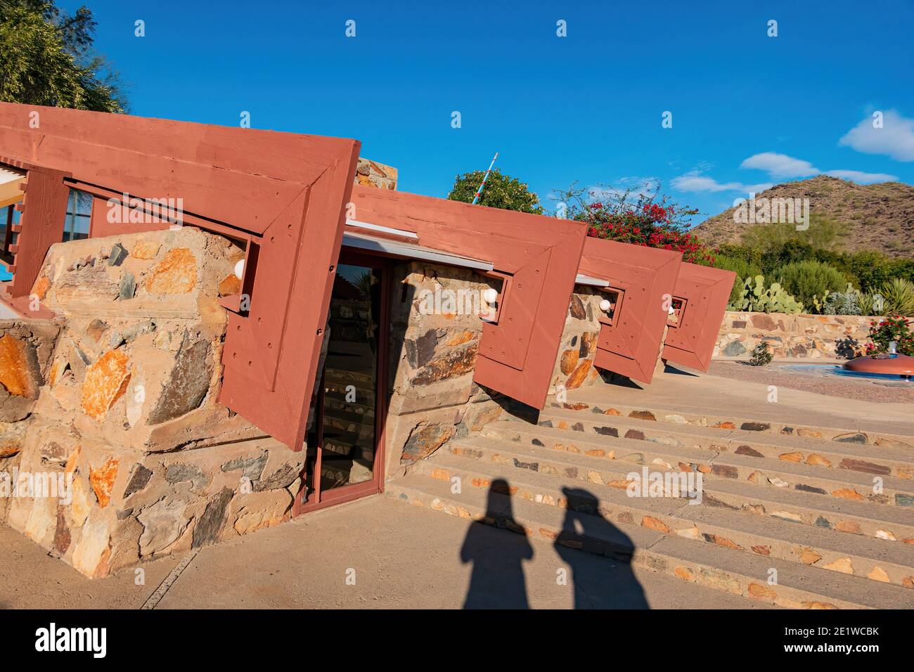 Phoneix, JAN 2, 2021 - Exterior view of the famous Taliesin West World ...