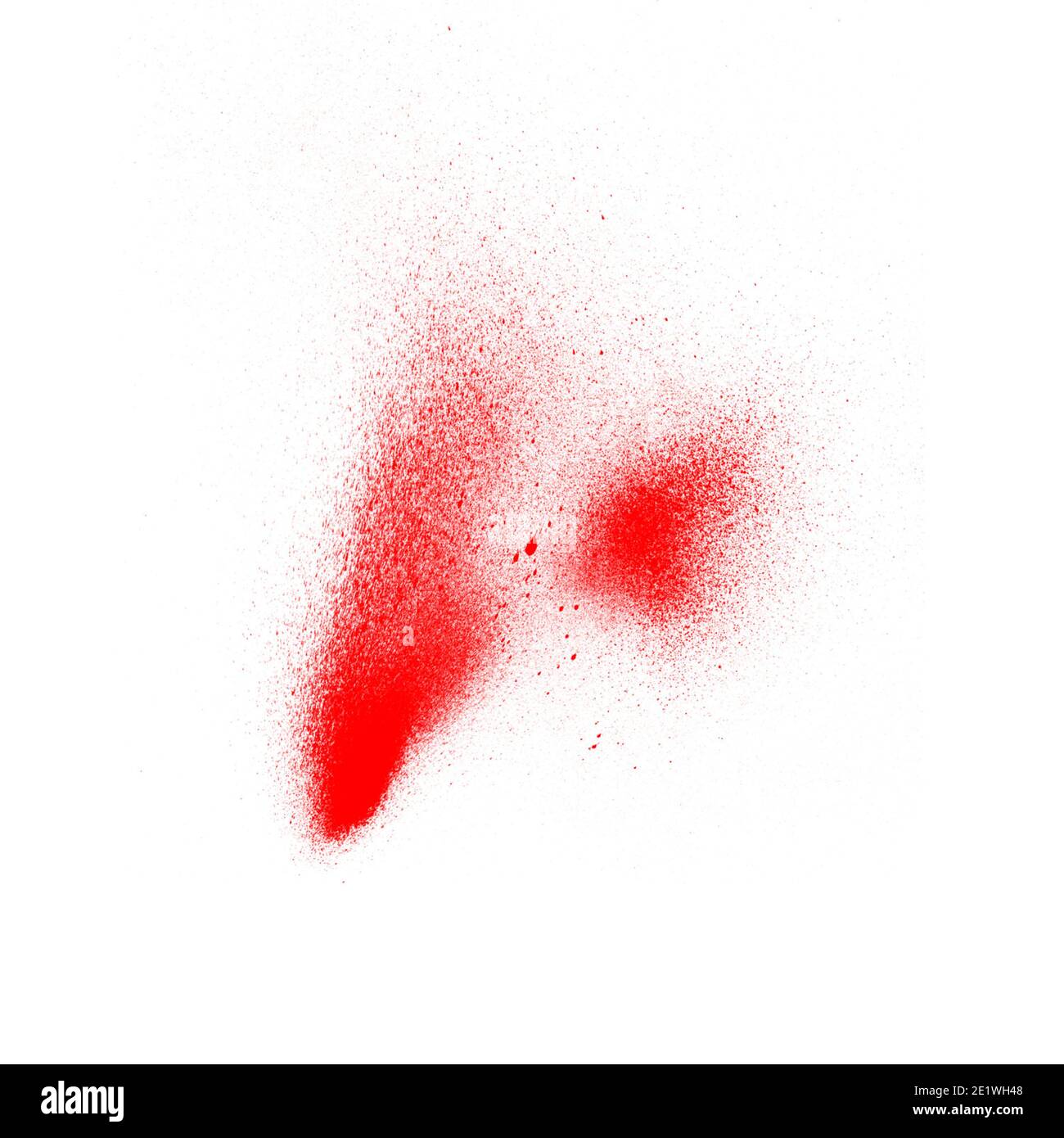 Abstract red watercolor spray brush. Watercolor splash with drops ...