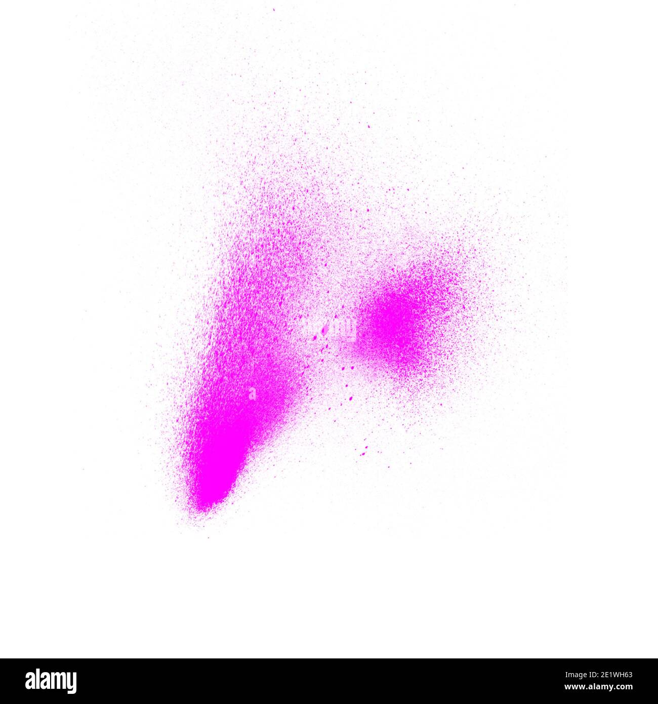 Abstract pink powder splash brush isolated on white background Stock ...