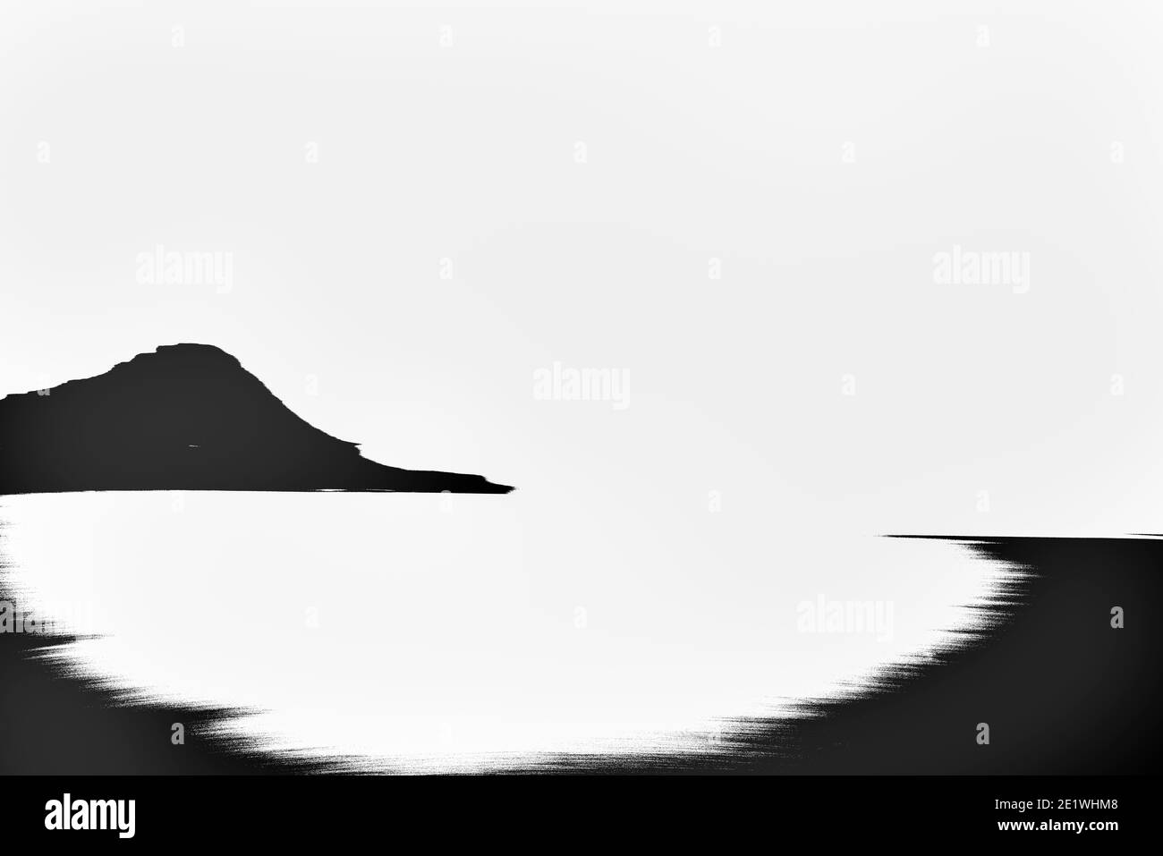 Mount Maunganui landmark abstract using intentional camera movement of ...