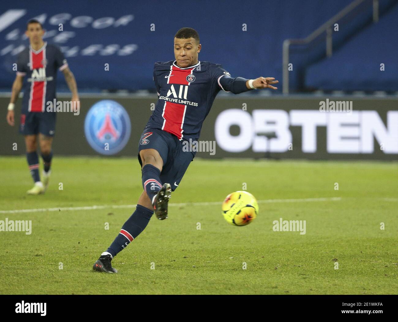 Kylian Mbappe of PSG during the French championship Ligue 1 football ...