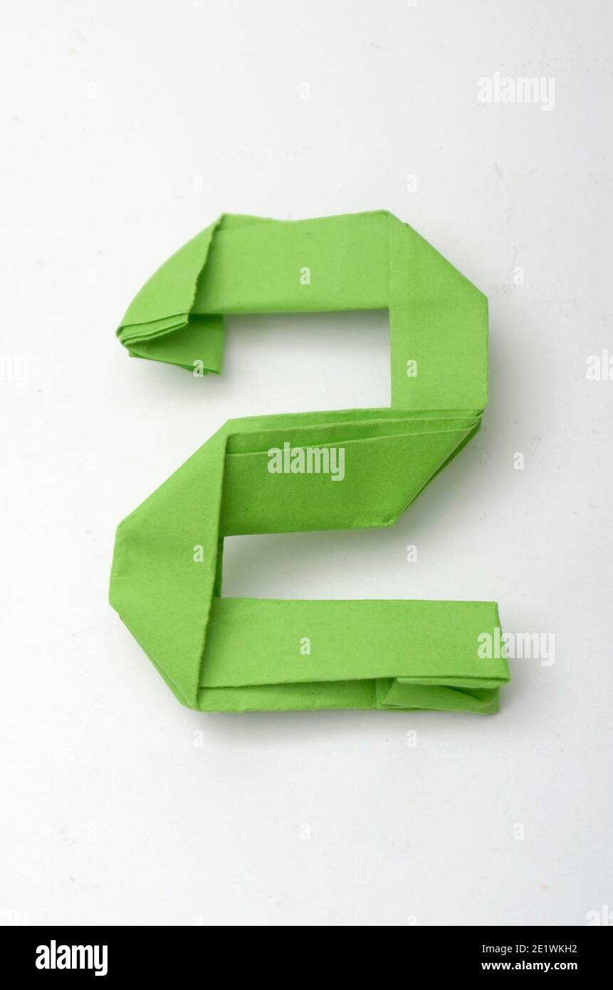 Origami, creative art paper, number, nul, zero Stock Photo - Alamy