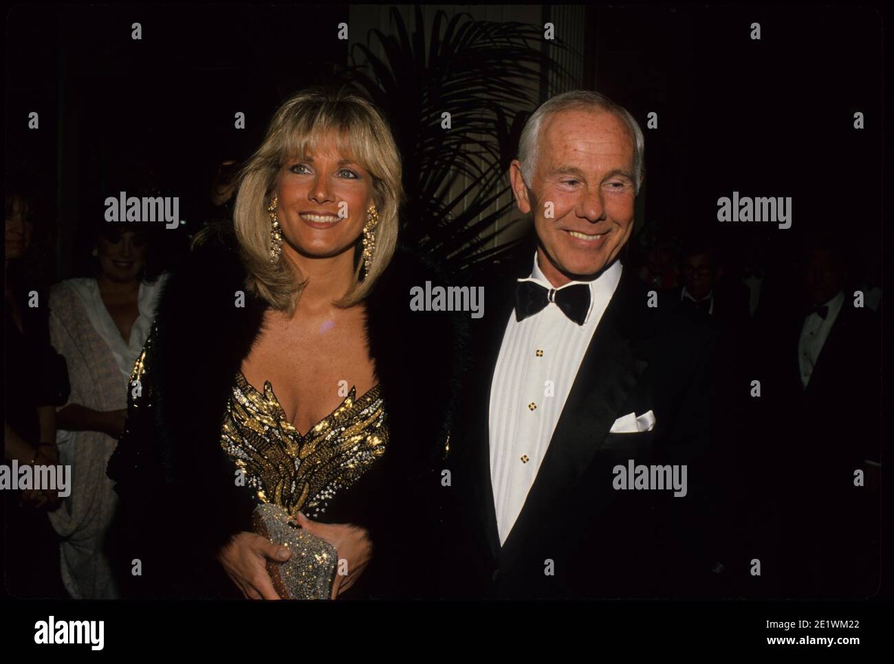 JOHNNY CARSON with Alexis Mass f7647 Credit: Ralph Dominguez/MediaPunch ...