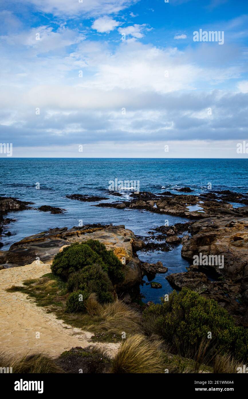 Shag Point Lookout on a fine spring day Stock Photo - Alamy