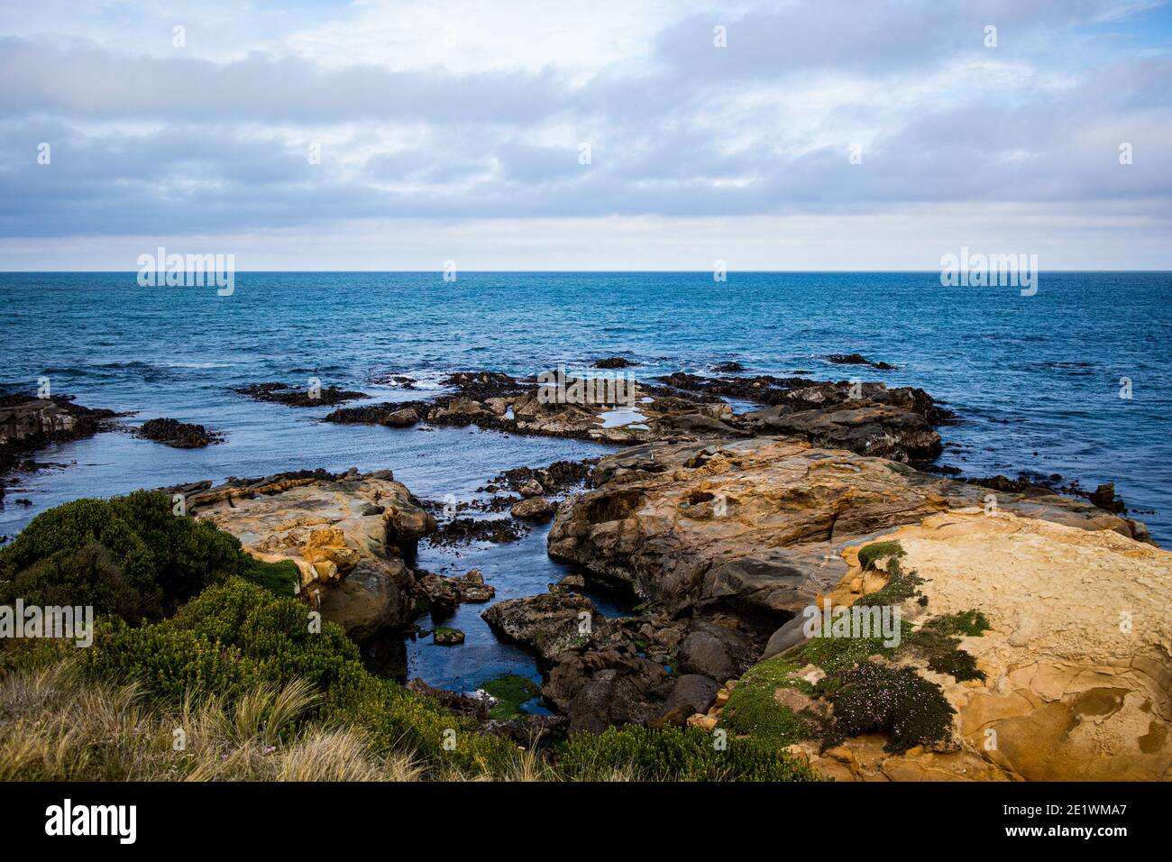 Shag Point Lookout on a fine spring day Stock Photo - Alamy