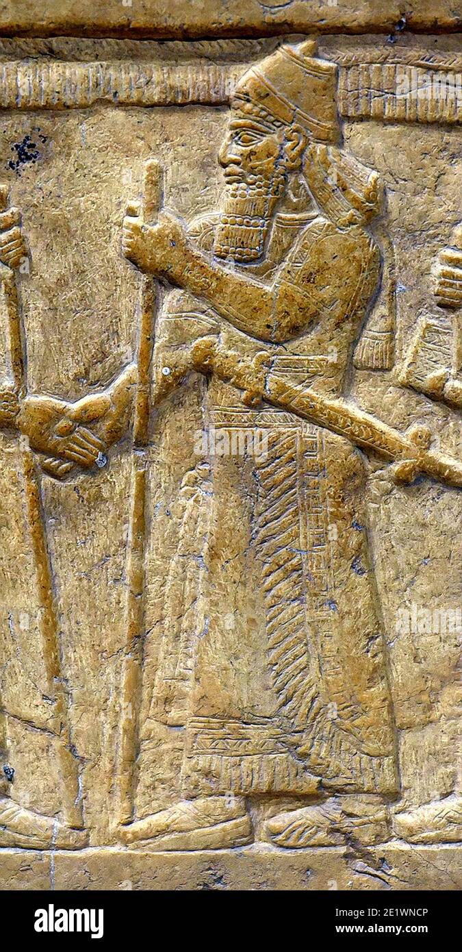 6686. Shalmaneser III, King of the Neo-Assyrian Empire, 859-824 BC ...