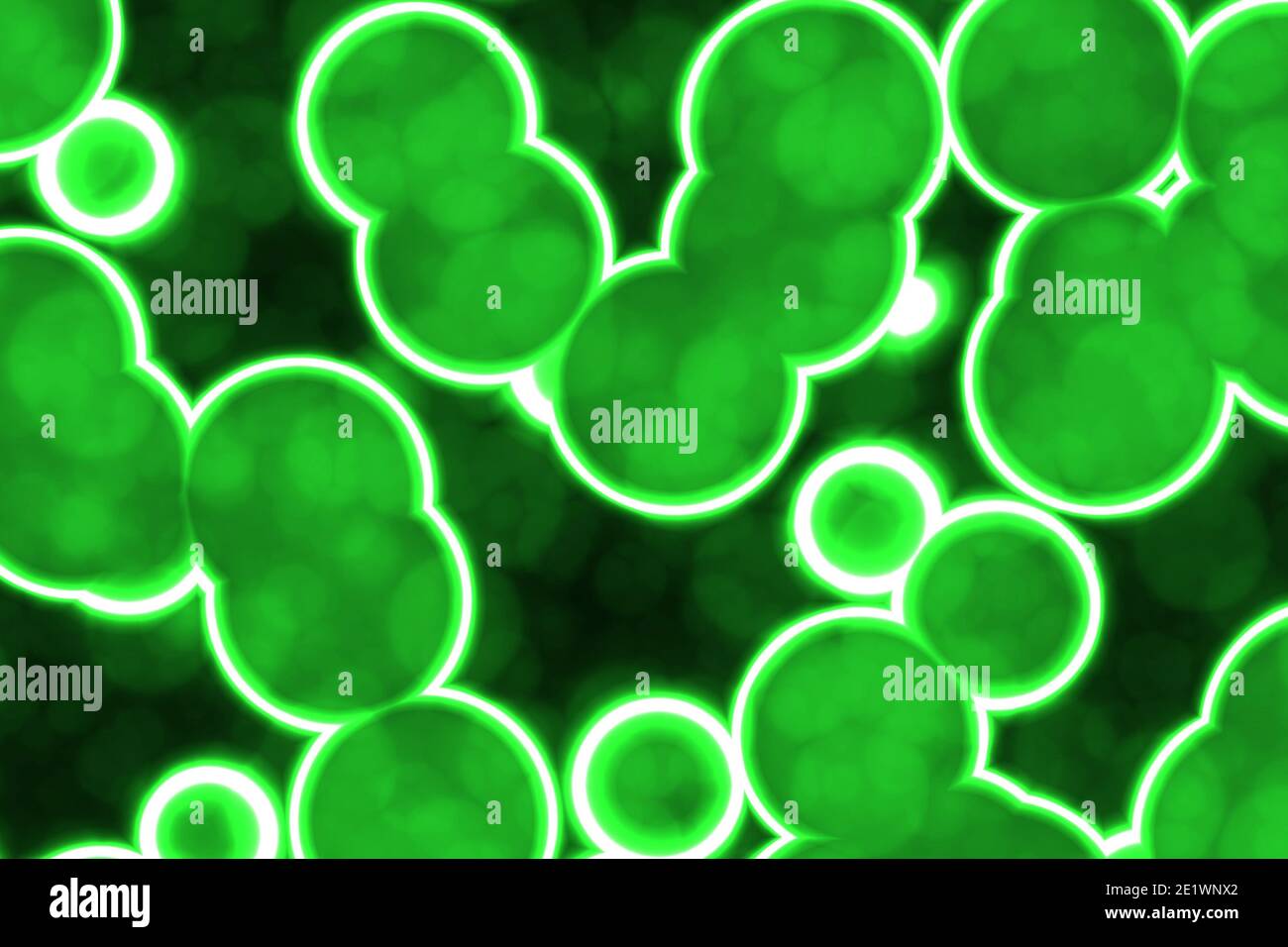 cute creative green bright bio phosphorescent glowing pattern digital ...