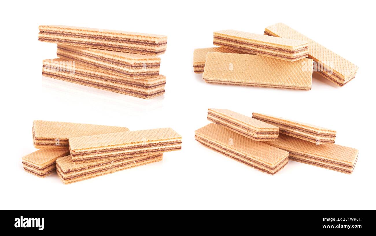 wafers isolated on a white background Stock Photo - Alamy