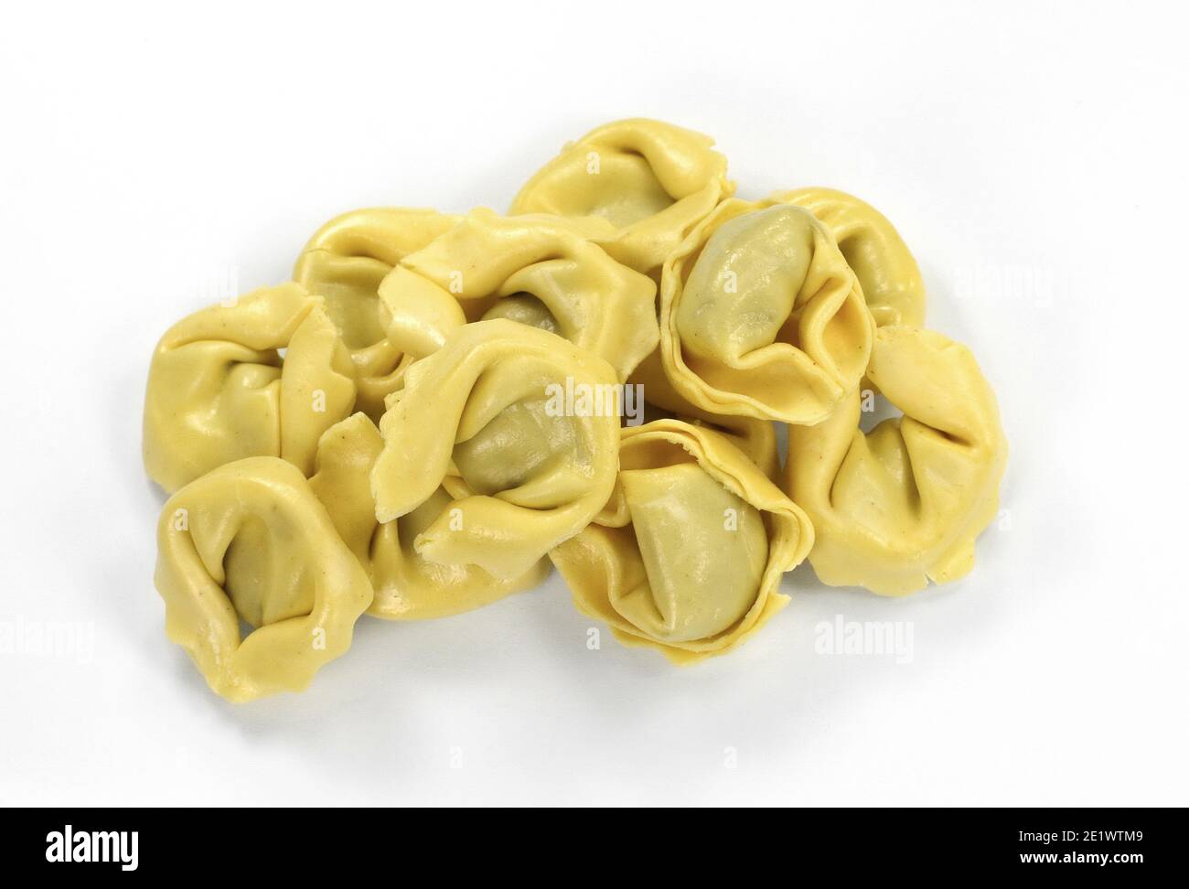 Italian traditional tortellini pasta or ravioli stuffed with spinach ...