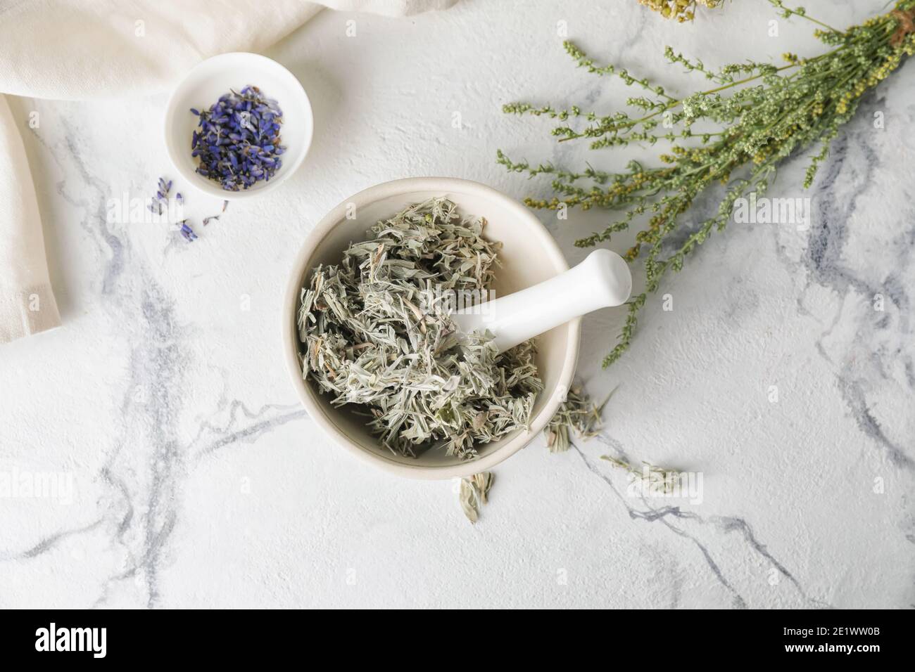 Mortar for dried herbs hi-res stock photography and images - Alamy