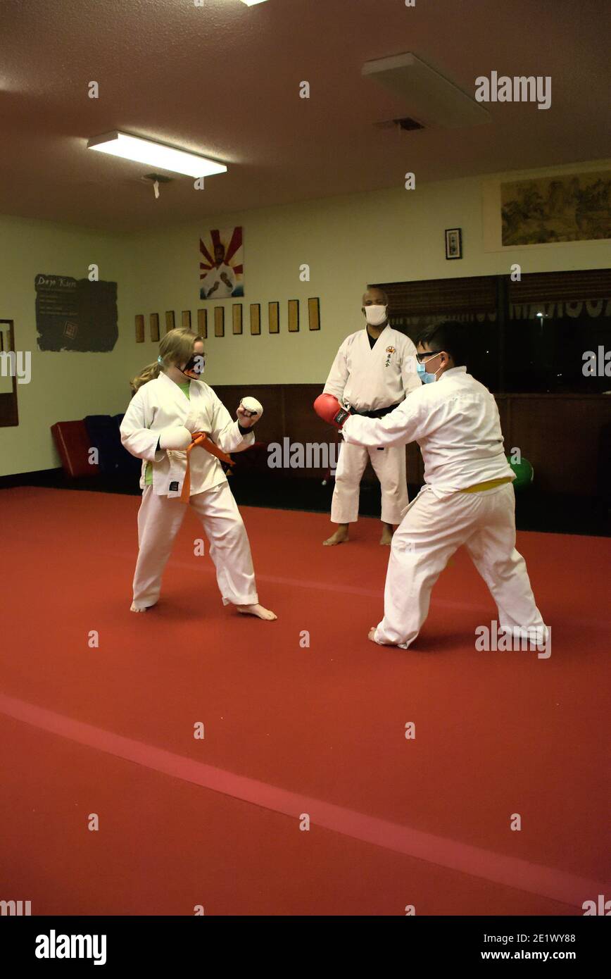 Pictures of my daughter's Karate Class for Editorial Uses.Hight quality ...