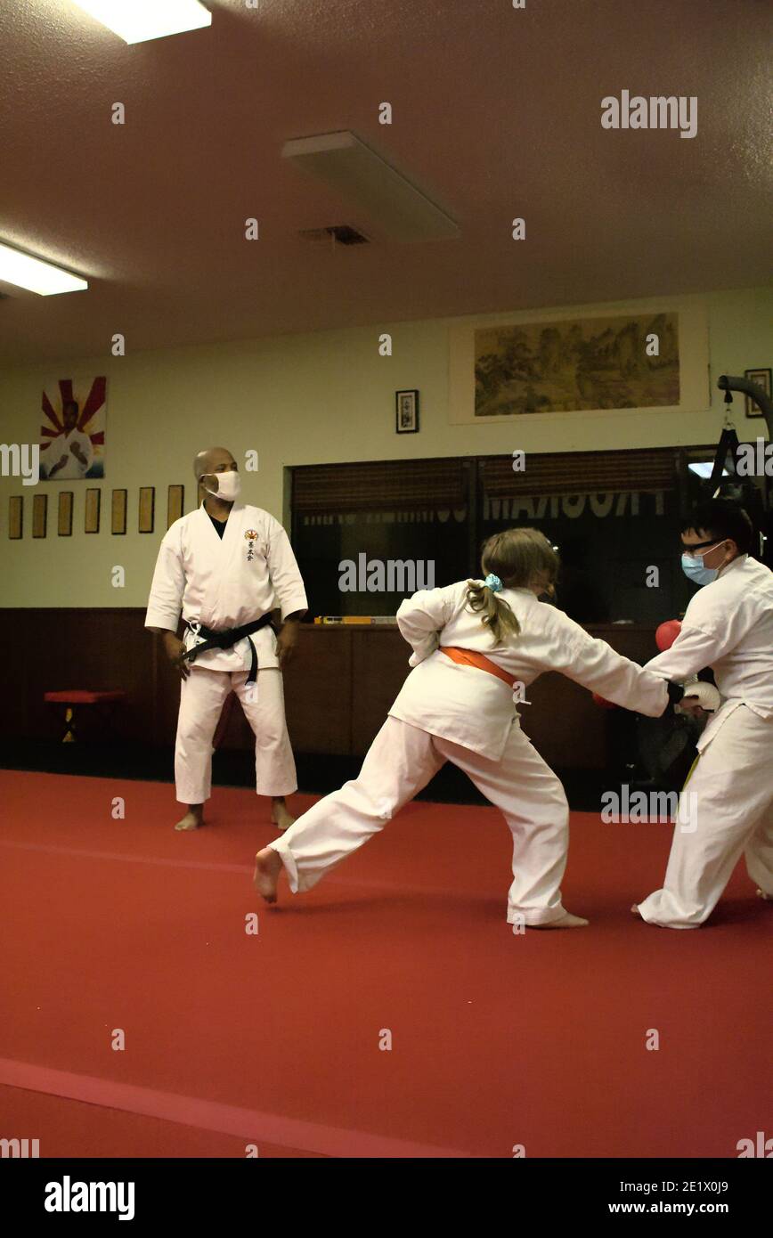 Pictures of my daughter's Karate Class for Editorial Uses.Hight quality ...