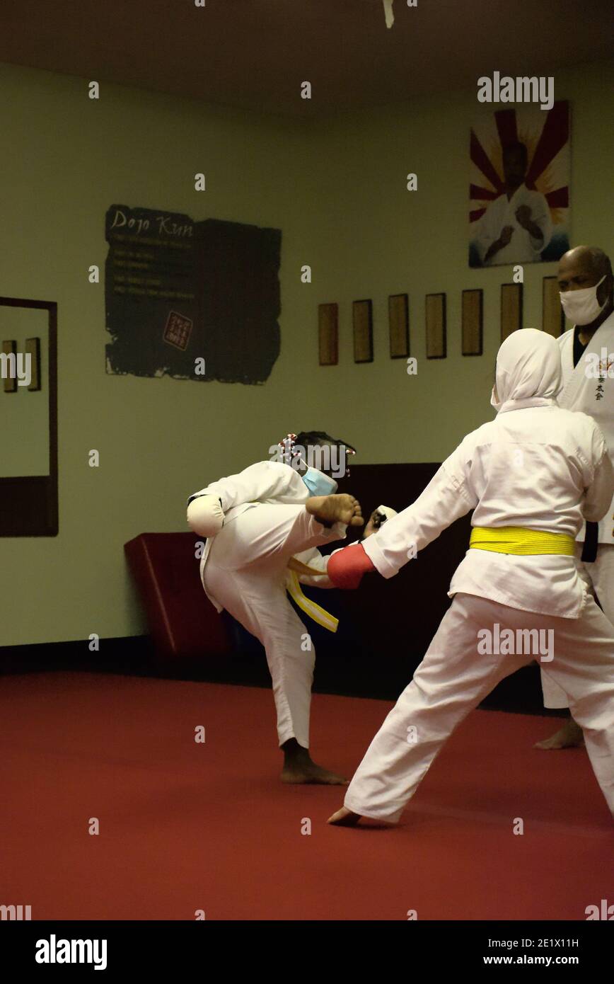 Pictures of my daughter's Karate Class for Editorial Uses.Hight quality ...