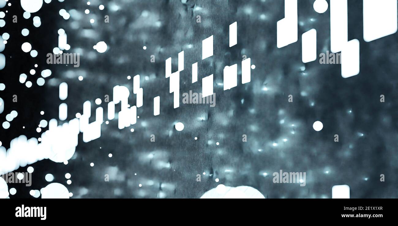 blurry blue technology background 3d render illustration Stock Photo ...