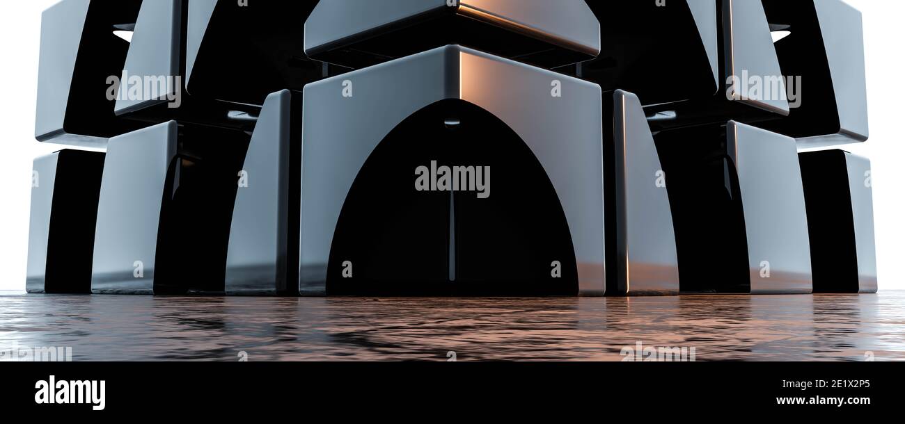 abstract modern architecture minimalistic design building detail with ...