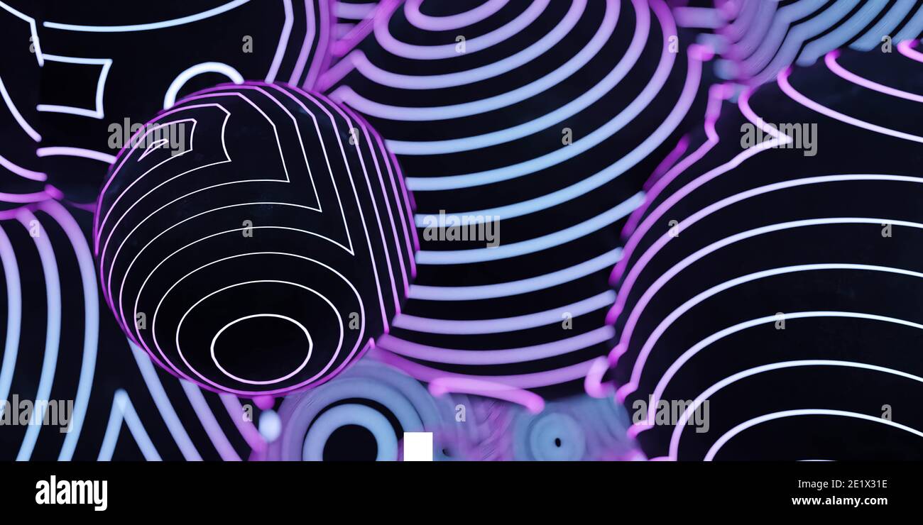 Neon spheres hi-res stock photography and images - Alamy