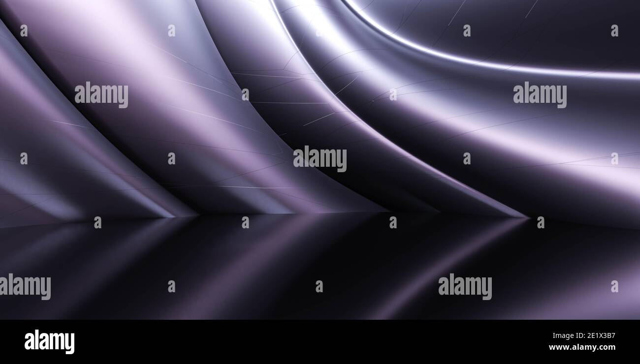 Abstract dark wall with reflections background 3d render illustration ...