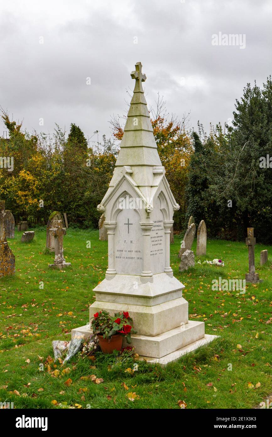 The grave of Florence Nightingale, St Margaret of Antioch Churchyard ...
