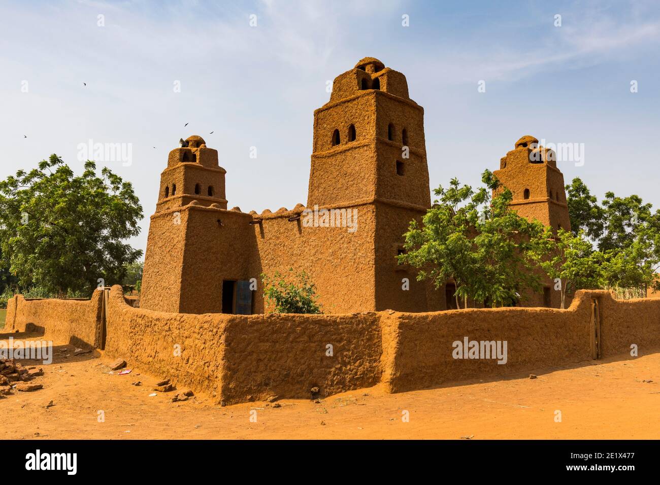 Mosque, Hausa architecture, Yaama, Niger Stock Photo - Alamy