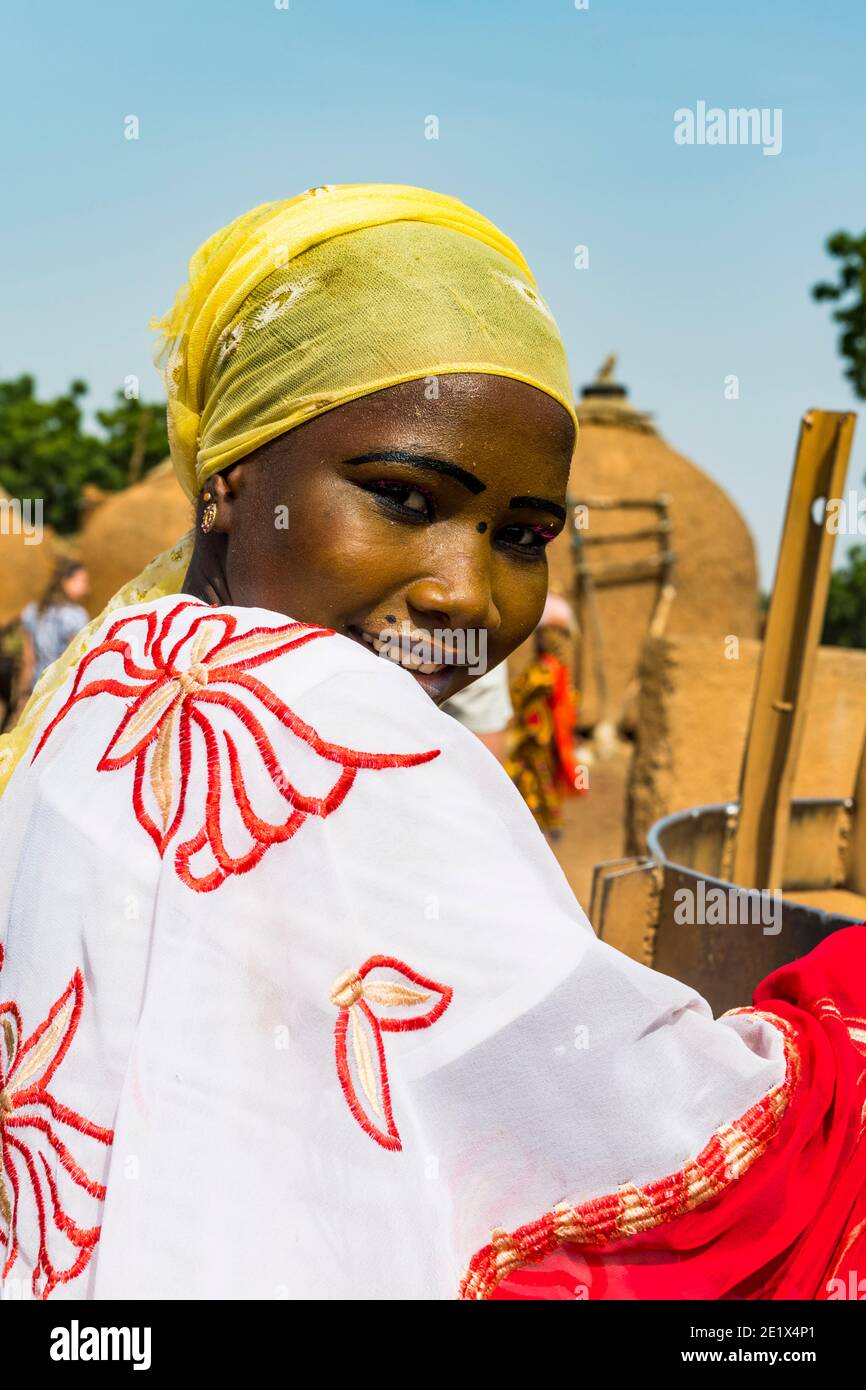 Friendly local girl, Yaama, Niger Stock Photo - Alamy