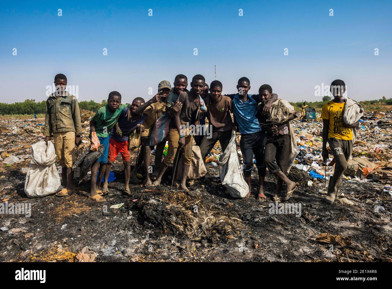 Child on a garbage dump hi-res stock photography and images - Alamy