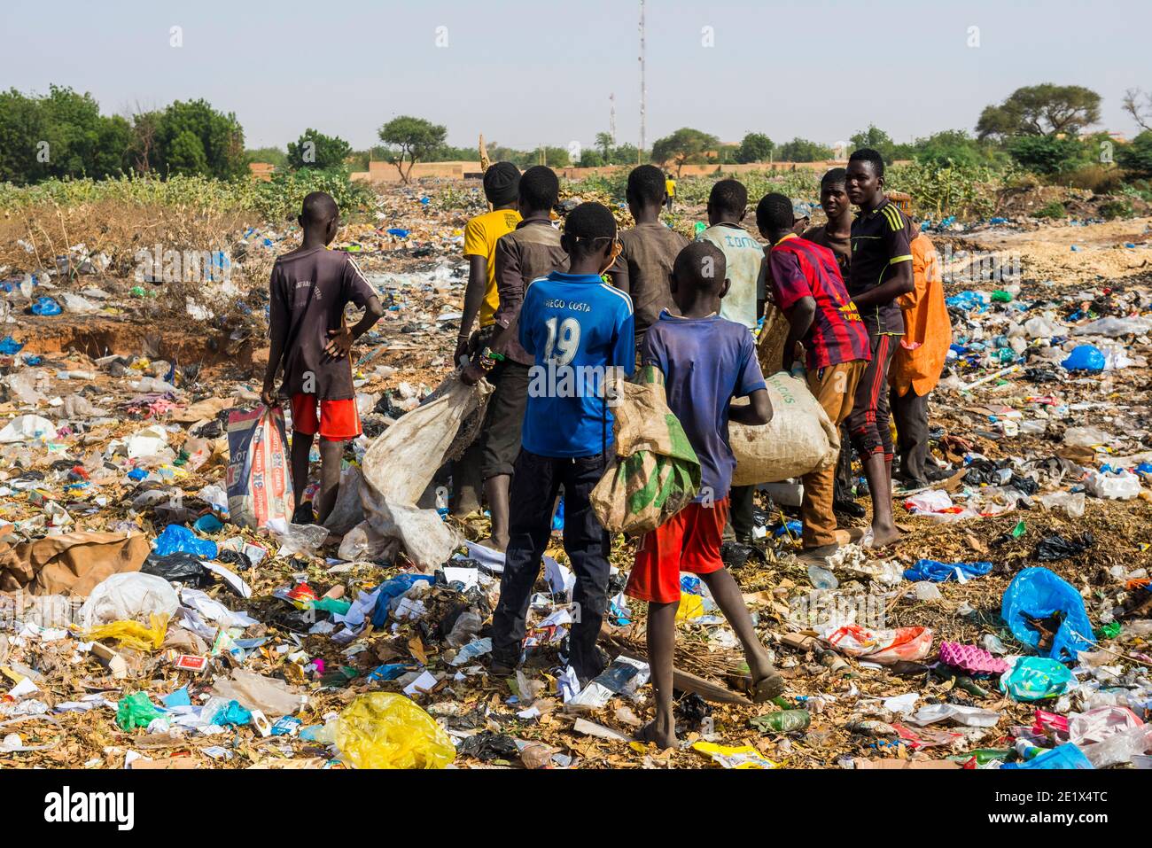Boy garbage dump hi-res stock photography and images - Alamy